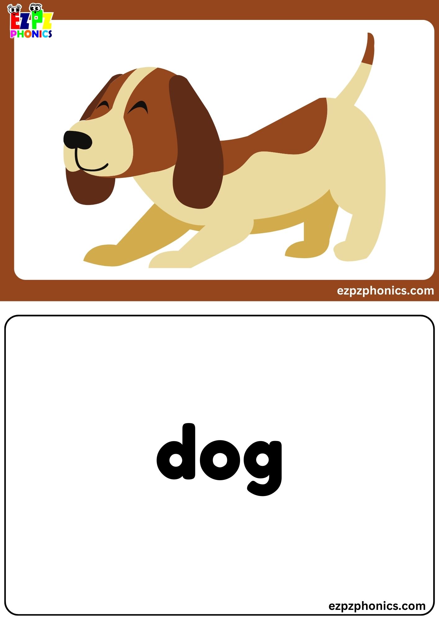 Letter D Free Kindergarten Phonics Alphabet Letter Sounds Flashcards. Words on the Back ...